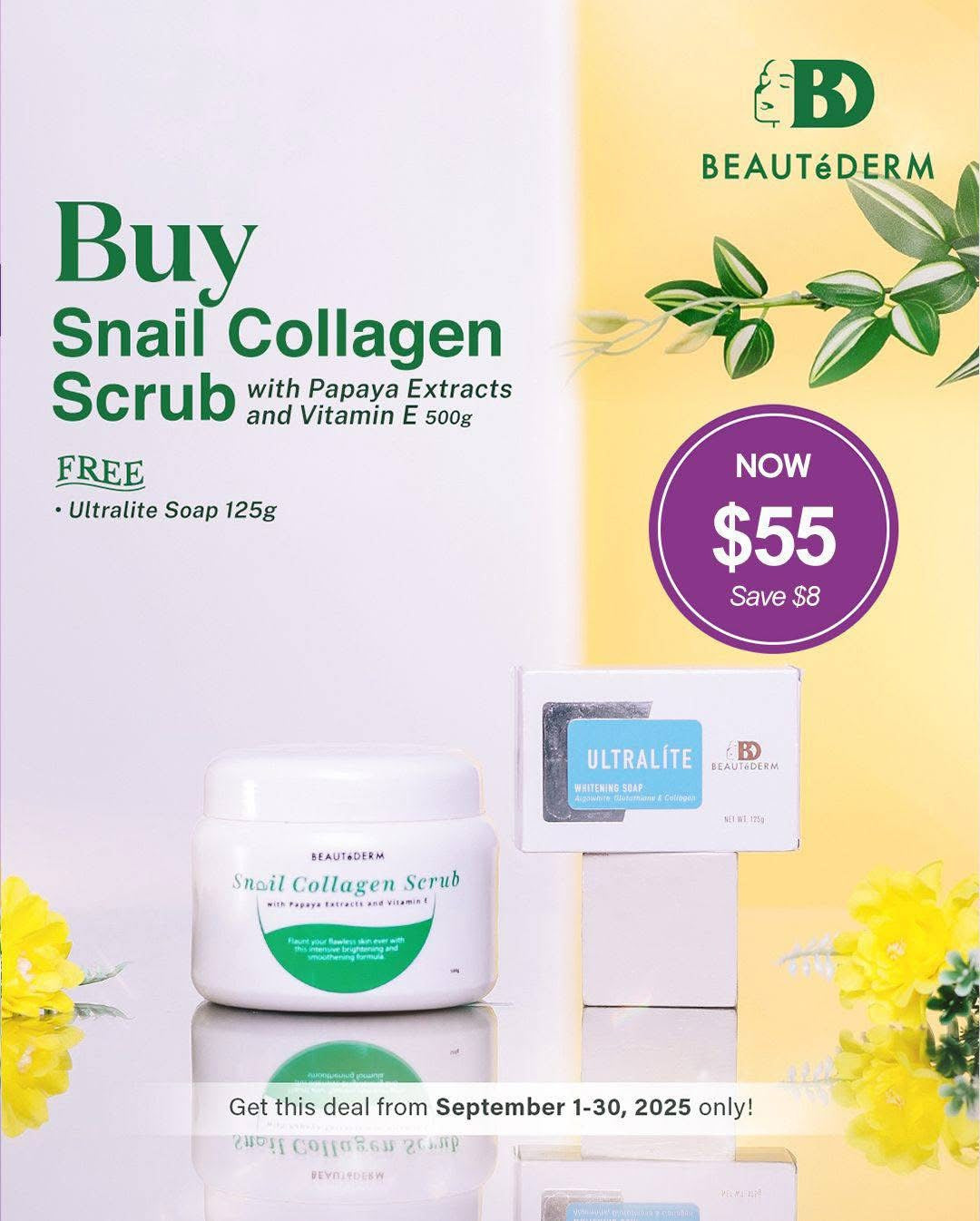 SALE! Snail Collagen Scrub 1kg — Beautederm Singapore