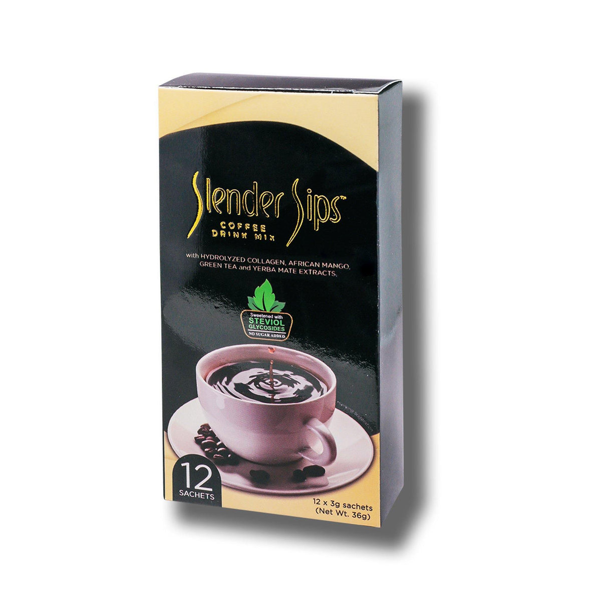 Slender Sips Coffee Drink Mix 12 sachets — Beautederm Singapore